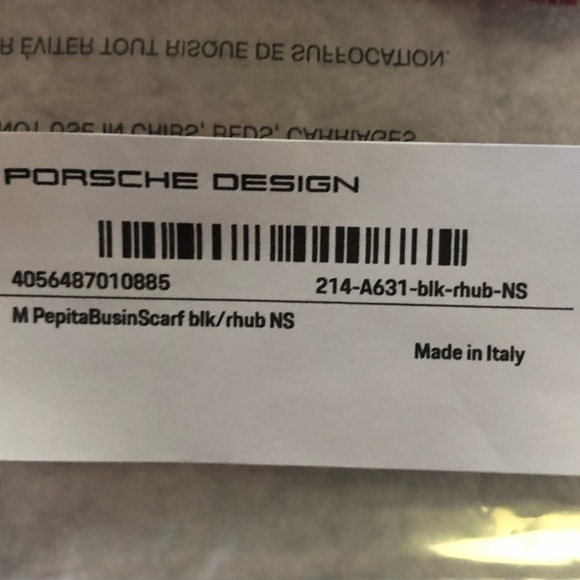 Porsche Design | Accessories | Porsche Design Scarf Made In Italy New ...